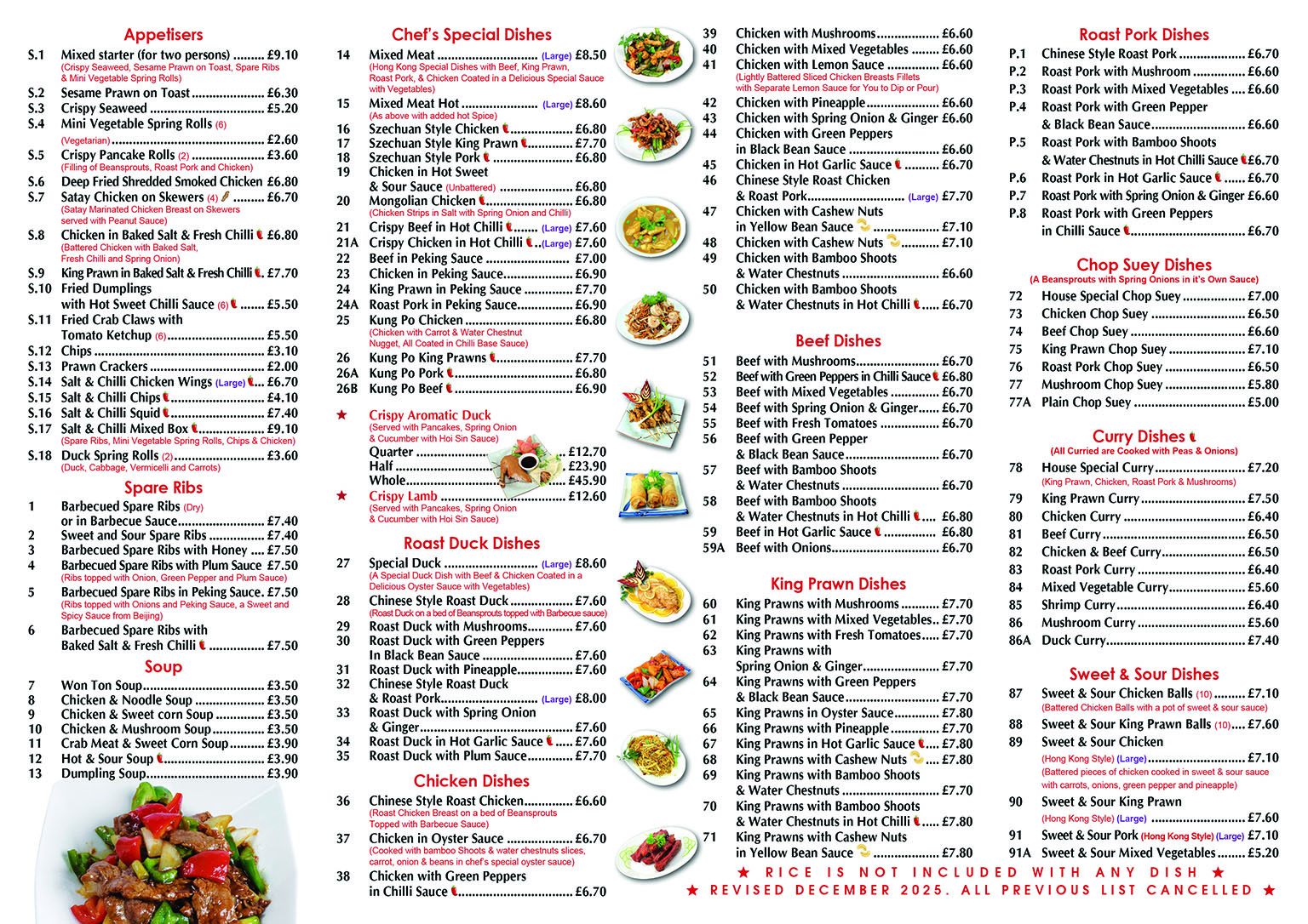 View our Menu | Chinese Takeaway Stevenage. New World Takeaway
